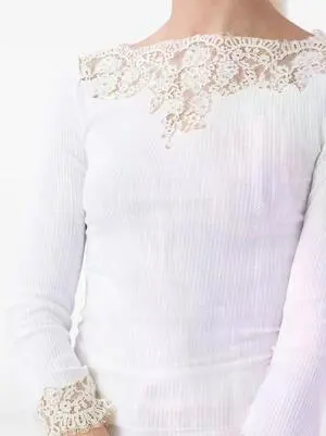 DÔEN Riana Lace-trim T-shirt
