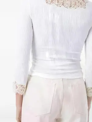 DÔEN Riana Lace-trim T-shirt