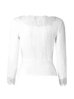 DÔEN Riana Lace-trim T-shirt