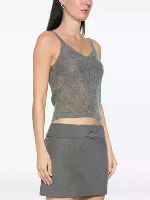 SHUSHU/TONG Knit Spaghetti-straps Top