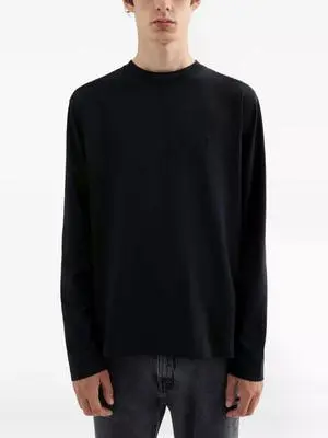 JIL SANDER 3-pack Long-sleeved Cotton T-shirt Set With Embroidered Monogram