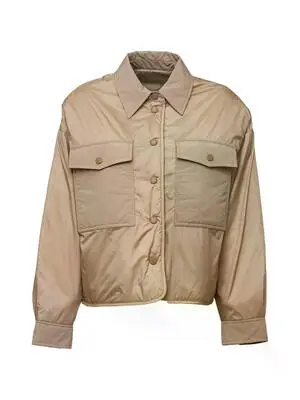 Max Mara Reversible Water-repellent Canvas Padded Jacket Sand