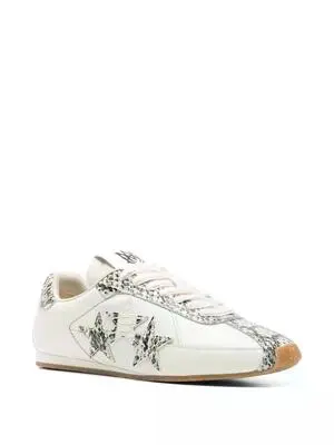 Amiri Python-effect Star-patch Sneakers