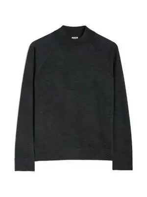 JIL SANDER Mock-neck Slim-fit Lightweight-wool Sweater
