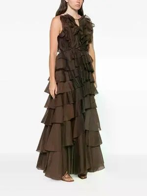 Aje Cleo Ruffled Gown