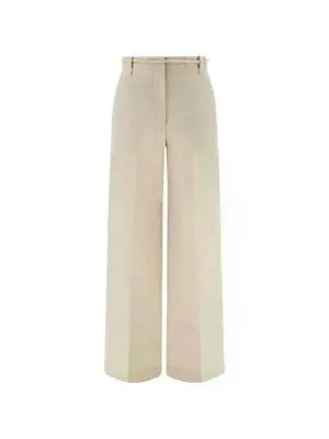 Paul & Shark Wool Twill Palazzo Pants - Neutrals