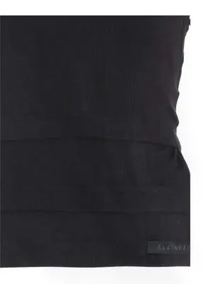 ALAINPAUL Ribbed-knit Layered-effect Top