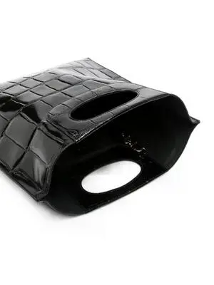GHERARDINI Piattina Croc-effect Tote Bag