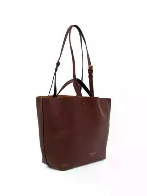 Patrizia Pepe Grained Leather Tote Bag - Red