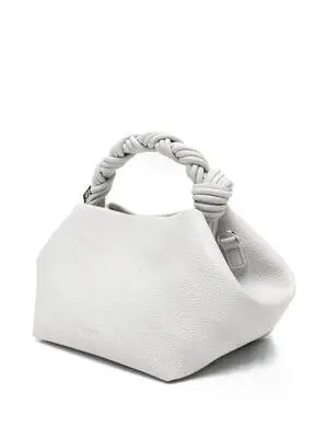 GANNI Bou Small Grain Top Handle Bag - Neutrals