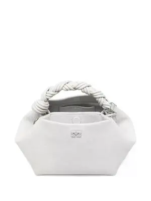 GANNI Bou Small Grain Top Handle Bag - Neutrals
