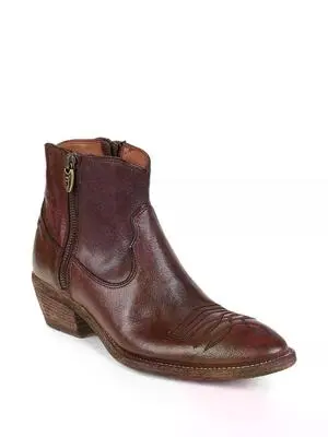 FAUZIAN JEUNESSE Embroidered Leather Cowboy Boots