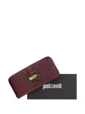 Just Cavalli Iconic Snakes Logo-plaque Wallet - Red