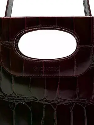 GHERARDINI Piattina Croc-effect Tote Bag