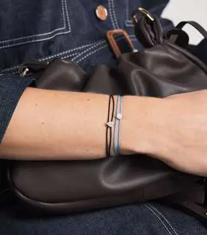 PERSEE Gold And Diamond Danaé Cord Bracelet