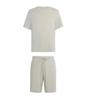 Eberjey Modal Henry Short Pyjama Set - Brown