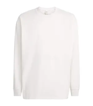 SKIMS Heavyweight Cotton Long-sleeve T-shirt - White