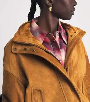 Veronica Beard Suede Bateman Jacket
