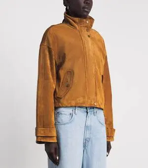 Veronica Beard Suede Bateman Jacket