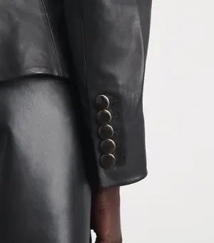 Veronica Beard Lambskin Quinn Peplum Jacket