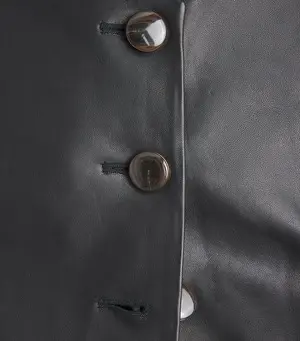 Veronica Beard Lambskin Quinn Peplum Jacket