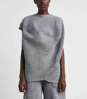 Issey Miyake Found Stone Knitted Top