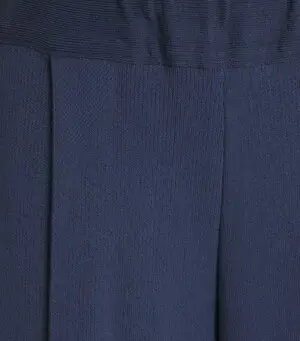 Issey Miyake Campagne Cropped Wide-leg Trousers