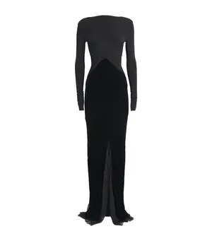 Rick Owens Contrast Abito Gown