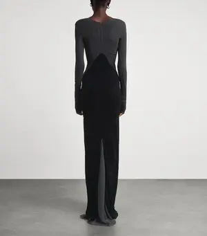 Rick Owens Contrast Abito Gown