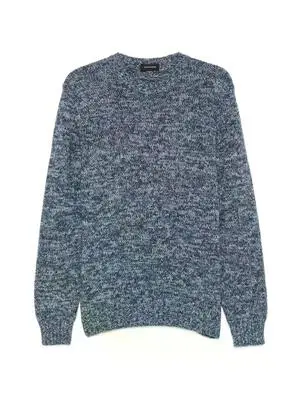 Tagliatore Salen Marl-knit Crew Neck Sweater