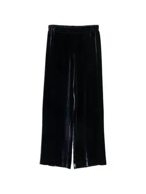 WHYCI Velvet Elasticated Pyjama Trousers - Blue
