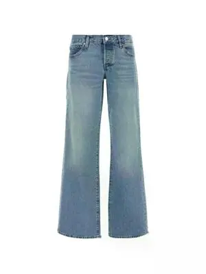 FRAME The Gray Wide-leg Jeans - Blue