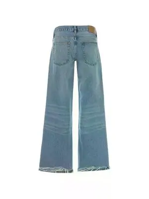 FRAME The Gray Wide-leg Jeans