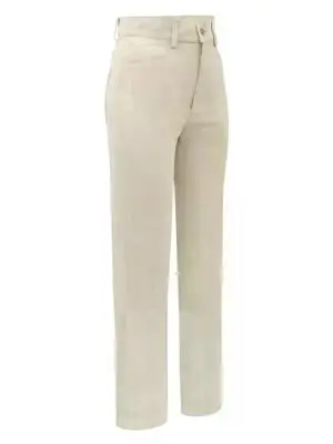 DANCASSAB Amira Straight-leg Suede Trousers