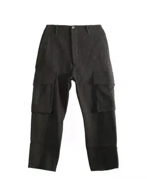 UMA WANG Patch-pocket Cargo Pants - Black