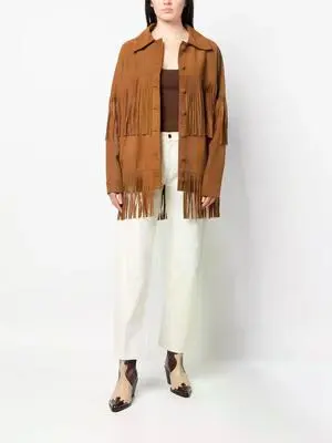 DANCASSAB Loretta Fringed Leather Jacket