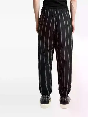 UMA WANG Vertical-stripe Drawstring Trousers