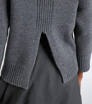 Victoria Beckham Asymmetric Virgin Wool Sweater