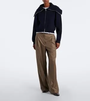 RÓHE Wool Zip-up Cardigan