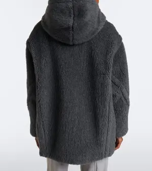 Max Mara Hooded Wool, Alpaca, And Silk Coat