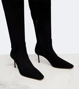 AQUAZZURA Vespera Suede Over-the-knee Boots