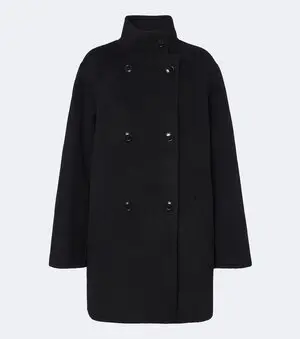 Loulou De Saison Olmo Double-breasted Wool And Cashmere Coat - Black