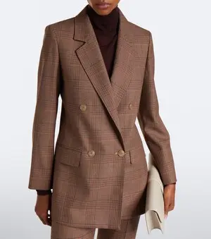 Max Mara Double-breasted Virgin Wool Blazer