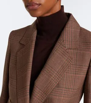 Max Mara Double-breasted Virgin Wool Blazer