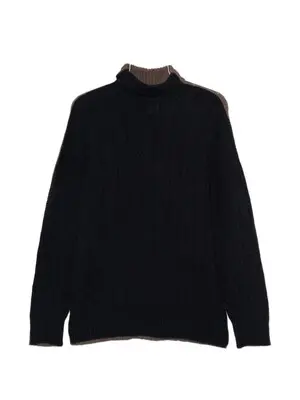 ALYSI Wool Turtle-neck Jumper - Multi