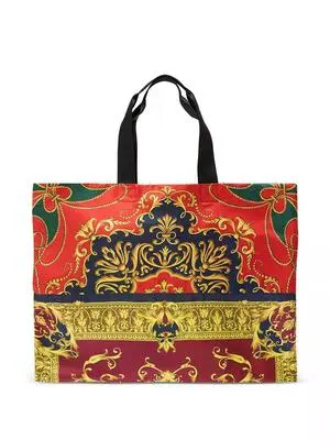 Junya Watanabe Scarf Print Silk Tote Bag - Multicolour