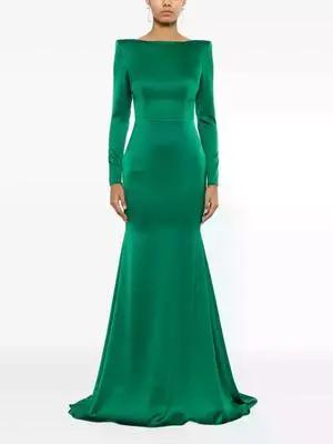Alex Perry Long Sleeves Fishtail Gown