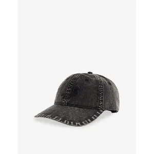 Carhartt Work In Progress Lambert Logo-embroidered Cotton Baseball Cap - Black