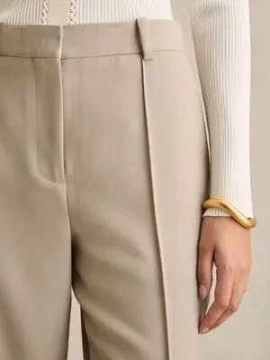 REISS Straight-leg Textured Wool-blend Suit Trousers