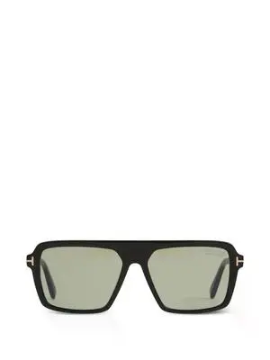 TOM FORD Geometric-frame Sunglasses - Black